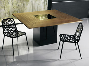 Contemporary table - SULLIVAN - MODLOFT - wooden / oval