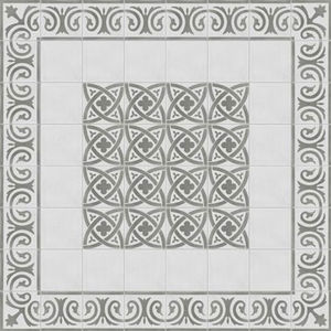 Indoor encaustic cement tile - GRENELLE - couleurs et matières - floor ...