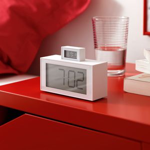 Contemporary clock - CUBISSIMO: LR79J5 - LEXON - table / digital / aluminum