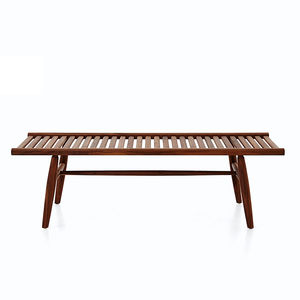 Contemporary bench - MANDARIN - STELLAR WORKS - solid wood / leather ...