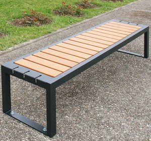 Contemporary public bench - TIMÉO - ACCENTURBA - steel / thermo ...
