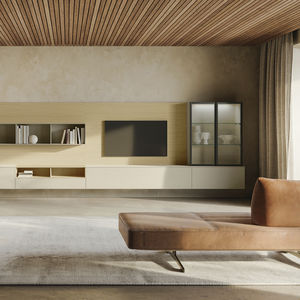 Glass living room wall unit - All architecture and design manufacturers