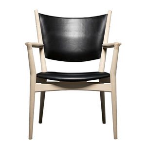 Contemporary chair - pp701 - PP MØBLER - indoor / leather / polished ...