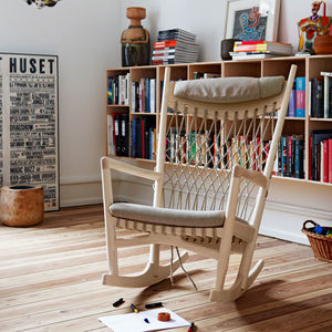 Traditional armchair - pp550 - PP MØBLER - rope / wooden / high-back