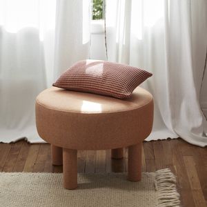 Contemporary pouf - POPPIE - MADURA - wool / foam / round