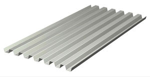 Sheet steel roofing - ITP H20 - Italpannelli - ribbed