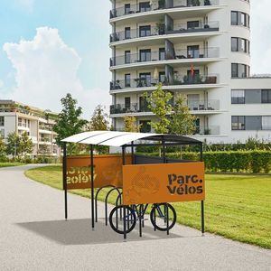 Cycle shelter with solar panel - MODULÉO - CITYNOX - secure / modular ...