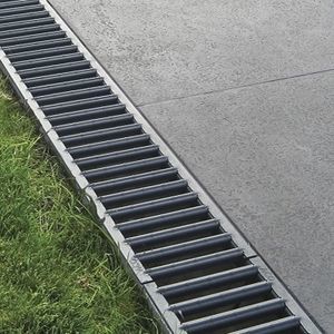 Drainage channel with grating - HexDrain Brickslot - ACO Building ...