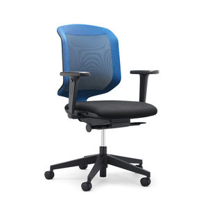 Contemporary office chair - 656 - Stoll Giroflex - fabric / leather ...