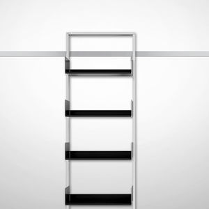 Contemporary magazine rack - S-102 185 - Adeco - commercial / aluminum