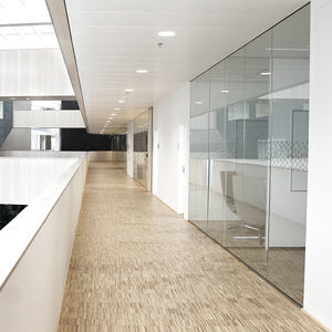 Steel suspended ceiling - DAMPA® Clip - DAMPA - aluminium / tile / indoor