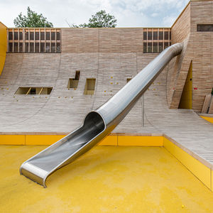 Curved slide - BASEL - atlantics GmbH - for playground / stainless ...