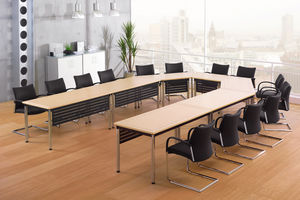 Contemporary boardroom table - AD-LIB - Senator - laminate ...