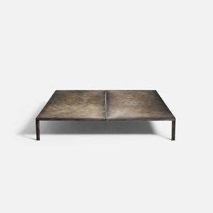 Contemporary side table - Andon - DePadova - lava / metal base / round
