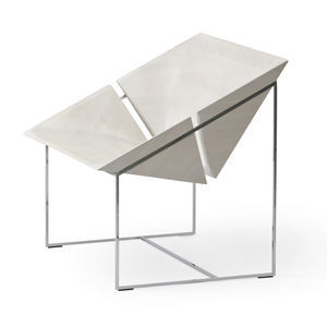 Contemporary lounge chair - LIPPI O - Mobel - leather / fabric ...