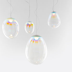 Hanging light fixture - VEIL - Artemide - LED / curved / interior