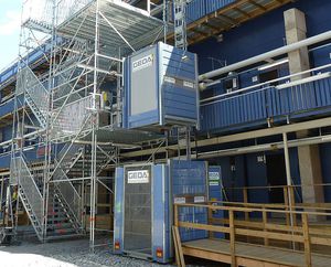 Heavy load freight elevator - PH 2032 - GEDA GmbH - for construction site