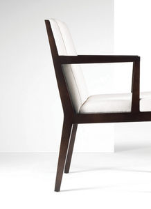Contemporary visitor chair - MOLTI - Gunlocke - fabric / wooden ...