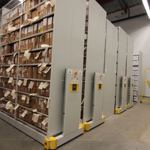 Storage mobile shelving - ACTIVRAC 7M - Spacesaver - mechanical ...