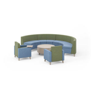 Design work table - FIXT® - KIMBALL Office - solid wood / metal / steel