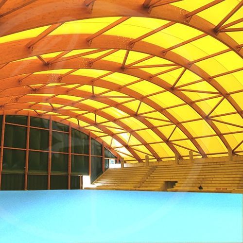 Metal frame tensile structure - FT SRL - PLASTECOMILANO - cable-and ...