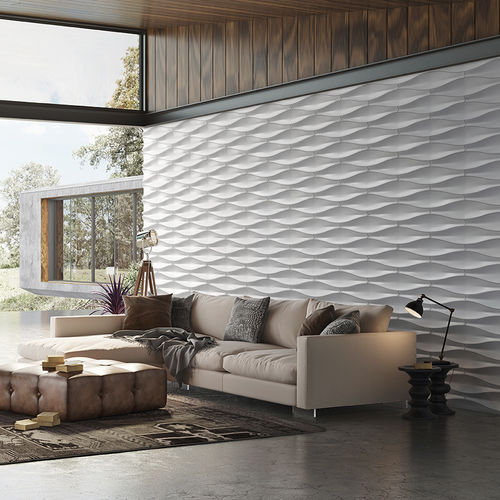 Concrete wall cladding - LEAF - A Cimenteira do Louro - indoor ...