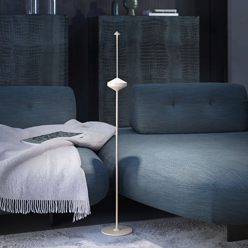 Floor-standing lamp - PINA - Zafferano Srl - cast aluminum / ceramic ...