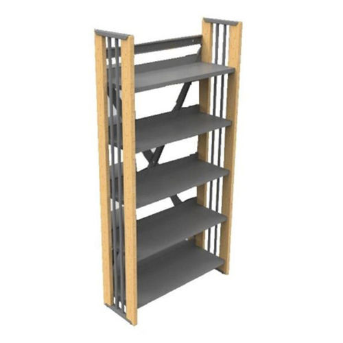 Contemporary shelf - BIBLUS - Nautilus SA - beech / wood / steel