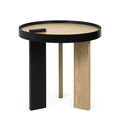 Contemporary side table - BRUNO 50 - TEMAHOME - oak / lacquered wood ...