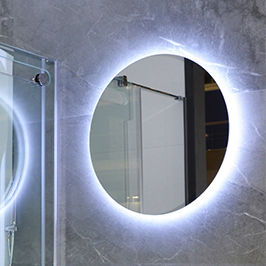 Wall-mounted mirror - CIRCLE LED 60 - RUBICER - contemporary / round ...