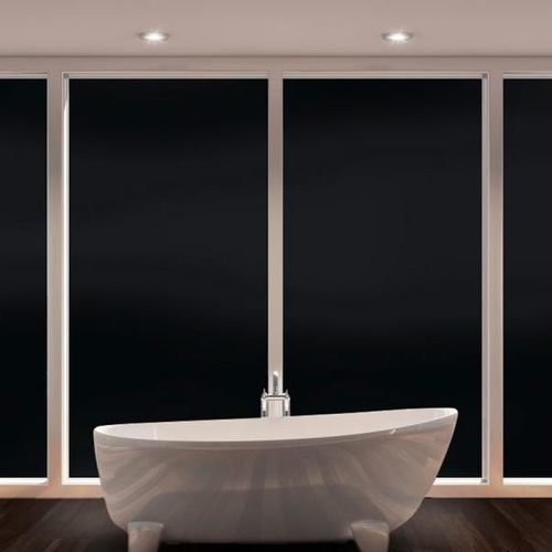 Window decorative film - Black Opaque - SolarScreen International - for ...