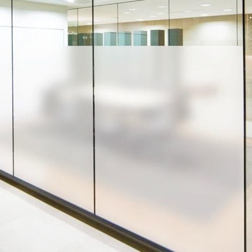 Glass decorative film - Mat Grey - SolarScreen International - PVC ...