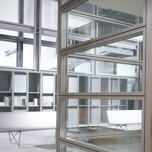 Removable partition - METRICA® D1 - DIVILUX - glass / commercial / for ...