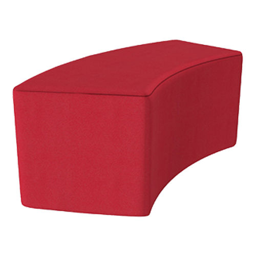 Contemporary bench - artcobell - fabric / upholstered / curved