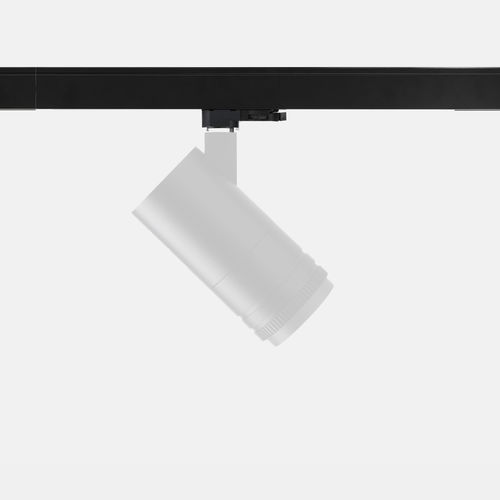 LED track light - IRIDE MINI - Lucifero's - round / cast aluminum / chrome