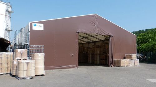 Rectangular marquee tent - 004 - HALTEC - PVC / wooden / transparent