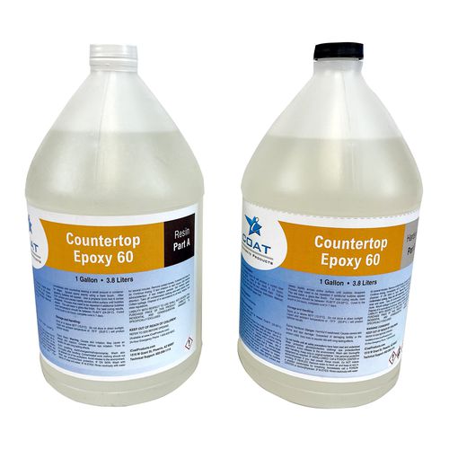 Resin countertop - iCoat - epoxy / transparent