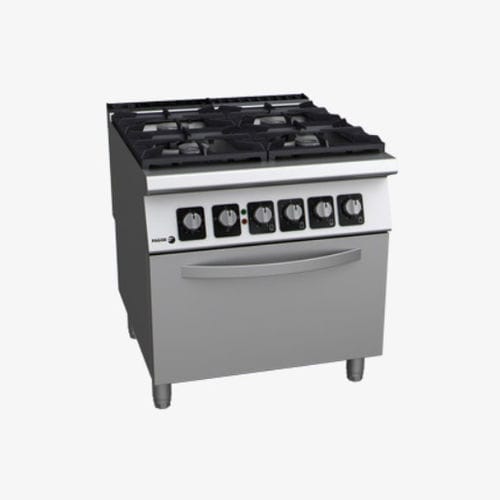 Gas range cooker - C-GE941 - FAGOR INDUSTRIAL - stainless steel / cast iron