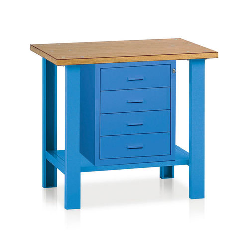 Metal work-bench - BT335 - TECNOTELAI - wooden / commercial