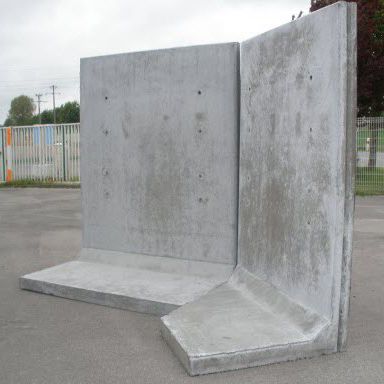 Reinforced concrete wall - ANGLE - ALKERN - prefab / with modular panels