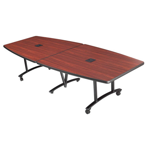 Traditional conference table - SICO - laminate / metal base / rectangular