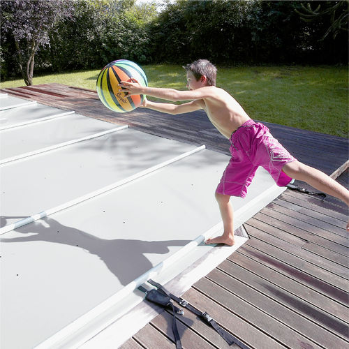 Swimming pool cover with rods - P-580 - PROCOPI - security / summer ...