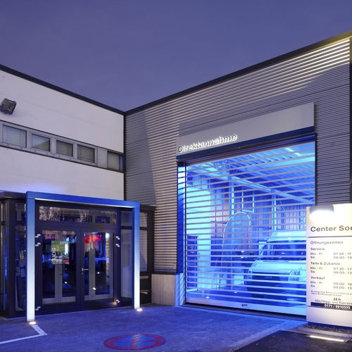 Roll-up industrial door - RR3000 VISION - ASSA ABLOY - aluminum ...