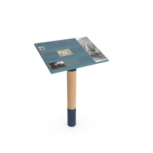 Signage lectern - ESPAR - Empreinte signalétique - outdoor / wooden ...