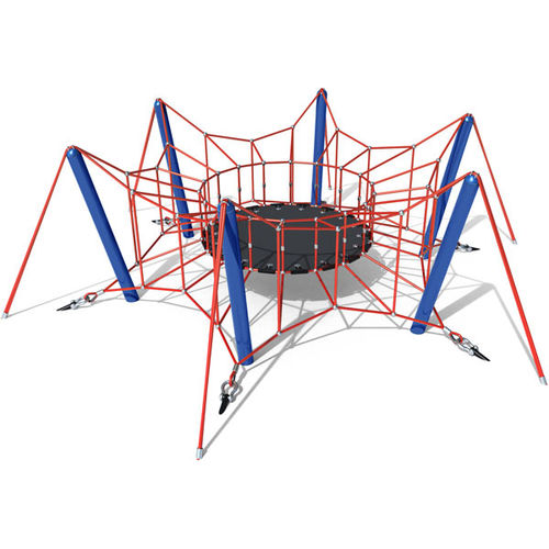 Climbing structure with trampoline - SPIDER REGULAR - DYNAMO INDUSTRIES ...