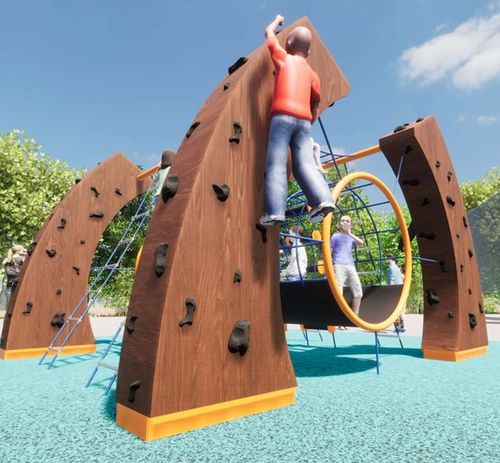 Playground climbing structure - SPEED TUNNEL - DYNAMO INDUSTRIES ...