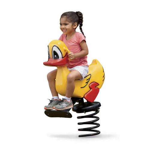 Metal spring rocker - MATES® DUCK - PLAYWORLD - plastic / animal / 1-seat
