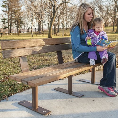 Traditional public bench - Design 3675 - LANDSCAPE STRUCTURES ...