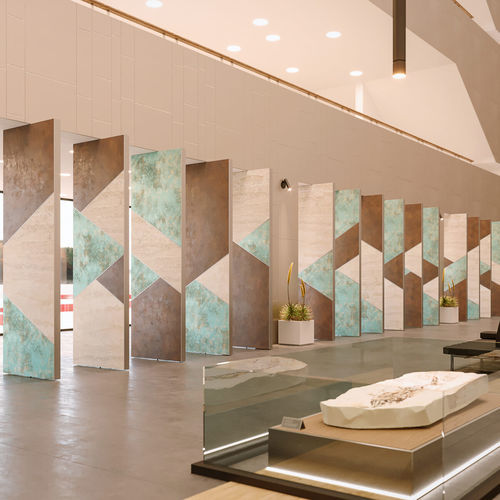 Modular partition - Titano System - LINVISIBILE - wooden / laminate / metal