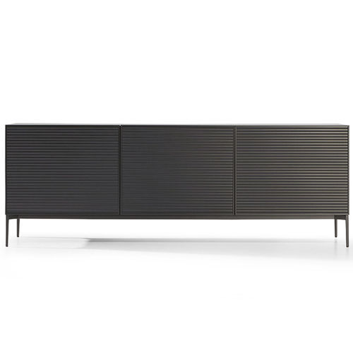 Contemporary sideboard - Ruler - BONALDO - wooden / metal / with swing ...